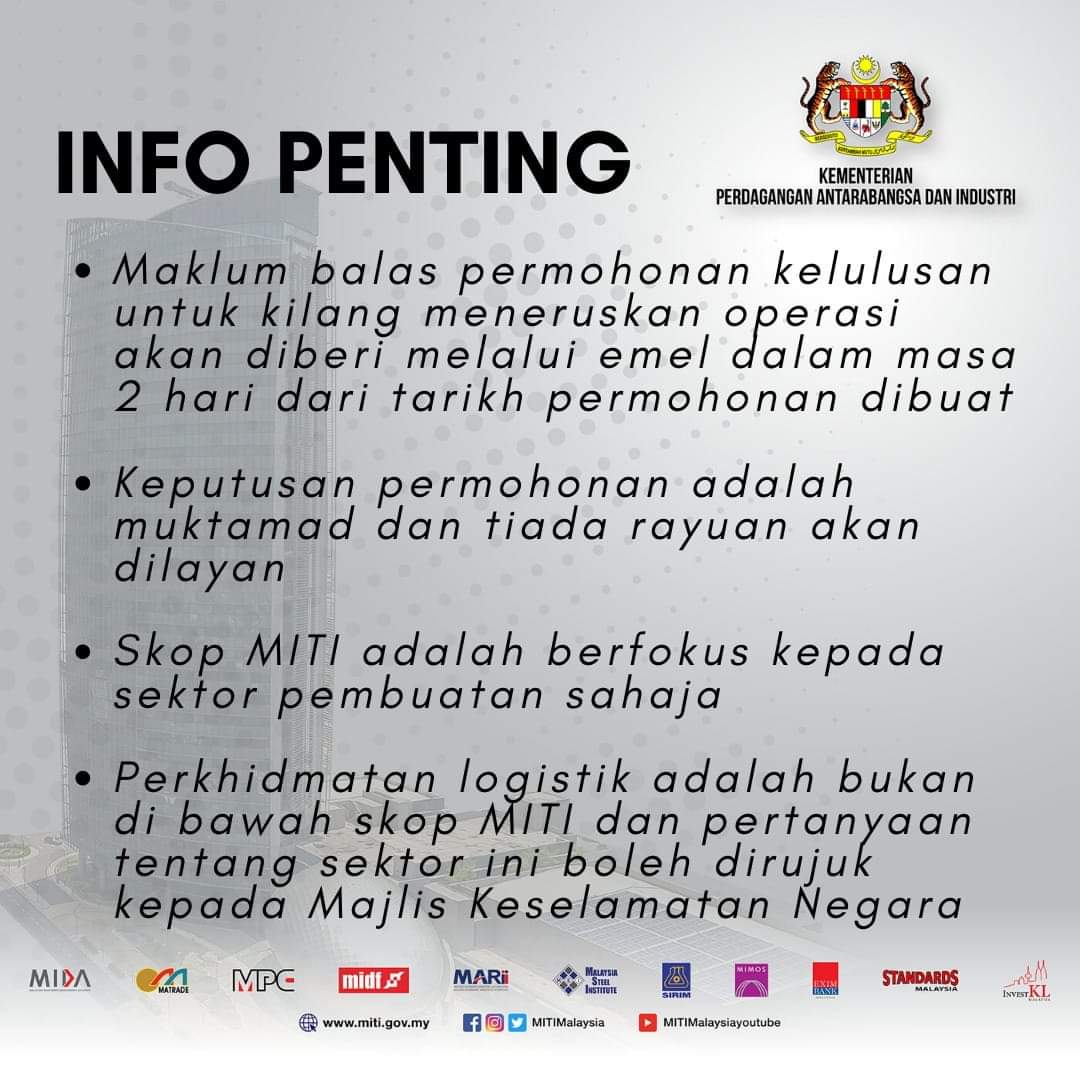 Important Information from MITI – AMCHAM